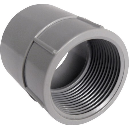 Cantex 2-1/2 in. D PVC Female Adapter For PVC 1 pk 5140049C | Zoro