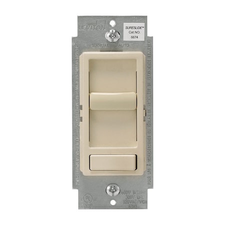 Leviton Leviton SureSlide Light Almond 600 W Preset Slide Dimmer Switch ...