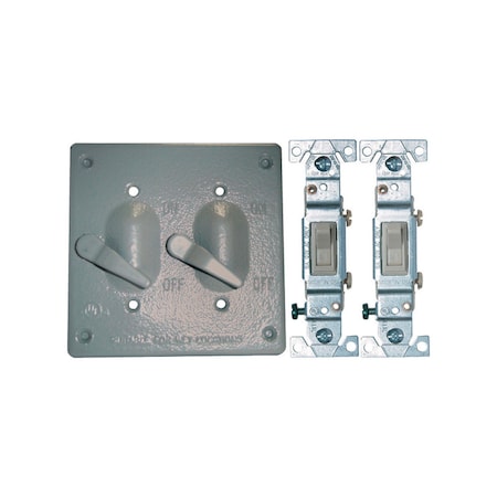 Sigma Engineered Solutions Weatherproof Cover, Switch Box Type, 2 Gang ...