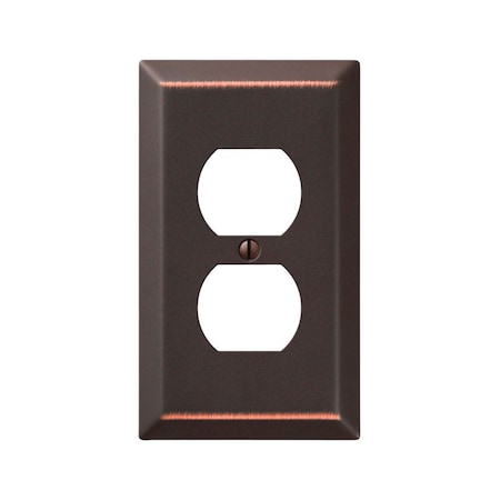 Amerelle Wall Plate, Number of Gangs: 1 Steel, Aged Bronze Finish ...