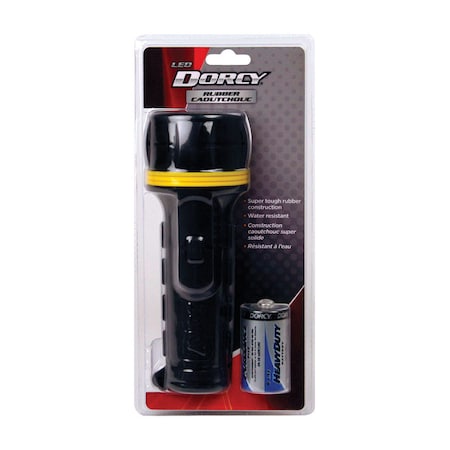 Dorcy Dorcy 45 lm Black LED Flashlight D Battery 41-2965 | Zoro
