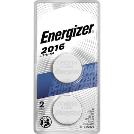 Energizer Energizer 2016 Lithium Coin Battery, 2 Pack - For ...