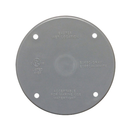 Sigma Engineered Solutions Electrical Box Cover, Round, Non-Metallic ...