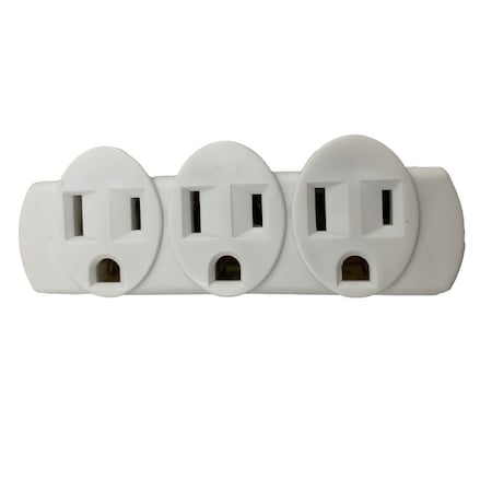Projex Plug Adaptor, Outlet Tap, 3 Outlet(s) 1-15P, White FA-351B/09PRJ ...