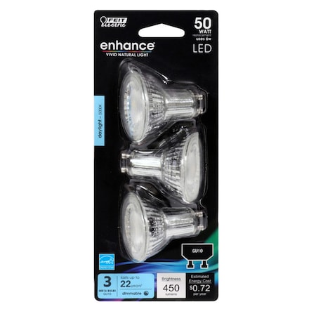 Feit Electric Feit Enhance MR16 GU10 LED Bulb Daylight 50 Watt ...