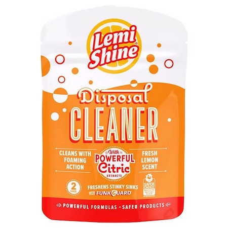 Lemi Shine Lemon Scent Garbage Disposal Cleaner 8.46 oz Powder ...
