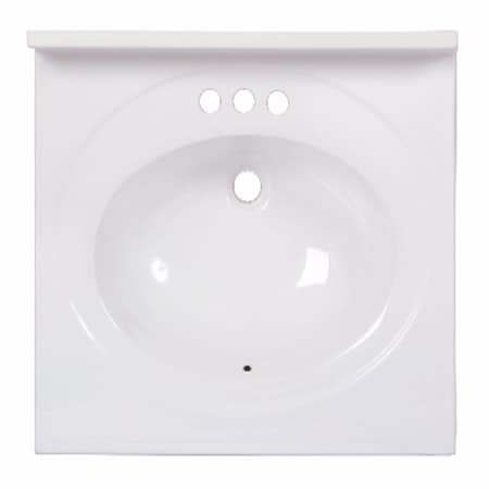 Arstar Arstar Standard Cultured Marble Bathroom Sink 25 in. W X 22 in ...
