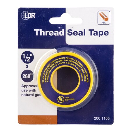 Ldr THRAD SEAL TAPE 260X1/2"" 200 1105 | Zoro