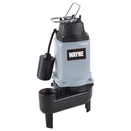 Wayne Wayne 1/2 HP 10000 gph Cast Iron Tethered Float Switch Sewage ...