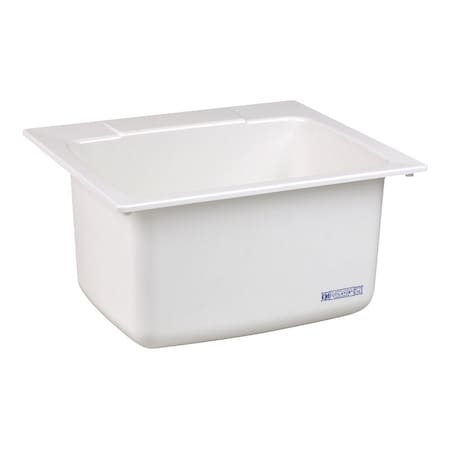 Mustee Mustee 25 in. W X 22 in. D Self-Rimming Composite Utility Sink ...