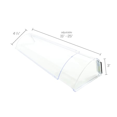 Deflecto Deflect-O Jordan 5 in. H X 15-1/2 in. W 1-Way Clear Plastic ...