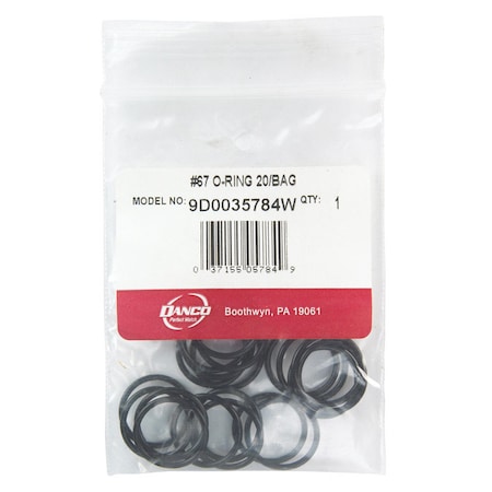 Danco Danco 13/16 in. D X 5/8 in. D Rubber O-Ring 20 pk 35784W | Zoro