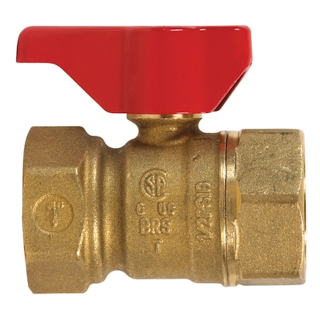 B & K Homewerks 1 in. Brass FIP Ball Valve Quarter-Turn Lever For Gas ...