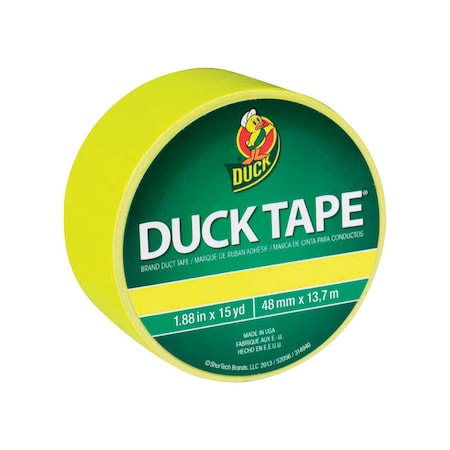 Duck Brand Duck 1.88 in. W X 15 yd L Yellow Solid Duct Tape 1061070 | Zoro