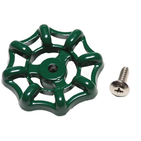 Arrowhead Brass Wheel Handle W/Scrw Grn PK1250 | Zoro
