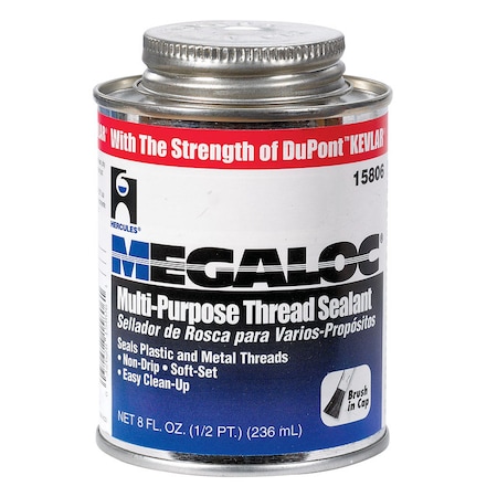 Metaloc Hercules Megaloc Blue Thread Sealant 8 oz 15806 | Zoro