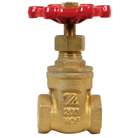 B & K B&K ProLine 1/4 in. FIP Brass Gate Valve 100-001NL | Zoro