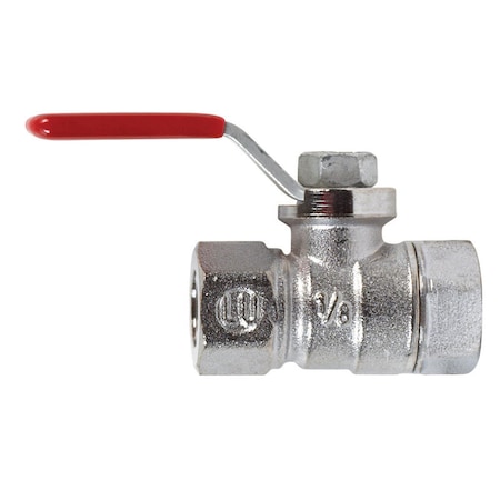 Mueller Industries Homewerks 1/8 in. Brass FIP Ball Valve Full Port ...