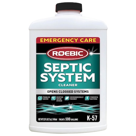 Roebic Roebic Liquid Septic System Cleaner 32 oz oz K-57-Q-4 | Zoro