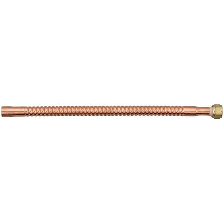 Copper Flex Homewerks 3/4 in. FIP X 3/4 in. D Sweat 24 in. Copper Water ...