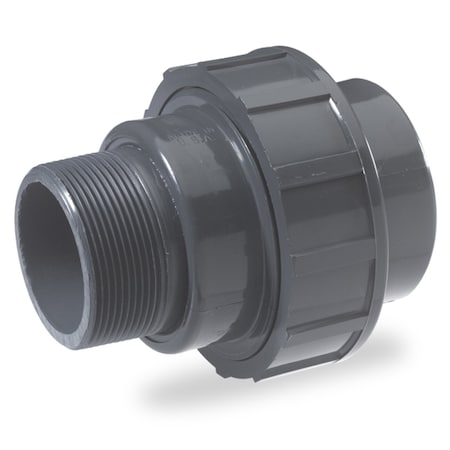 B & K NDS Schedule 80 1 in. MIPT each X 1 in. D Hub PVC Union U-1000-SM ...