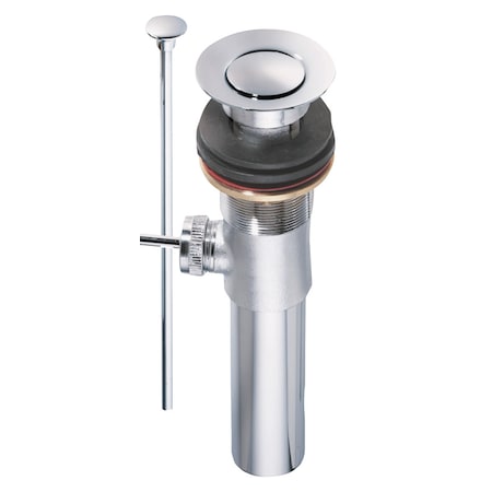 Keeney Mfg Plumb Pak 1-1/4 in. D Chrome Plated Brass Pop-Up Lavatory ...