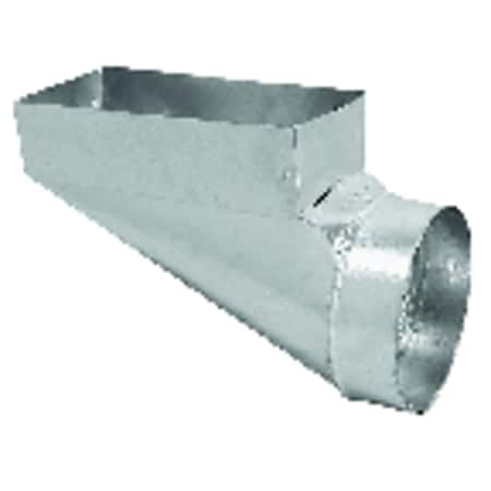 Imperial Mfg 10 in. H X 6 in. W Silver Galvanized Steel Straight Center ...