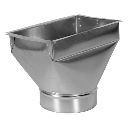 Imperial Mfg Imperial 10 in. H X 6 in. W Silver Galvanized Steel ...