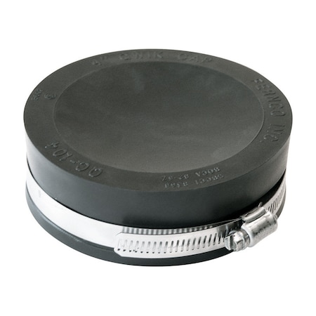 Fernco Schedule 40 4 in. Hub Hub PVC Drain Cap 1 pk PQC-104 | Zoro