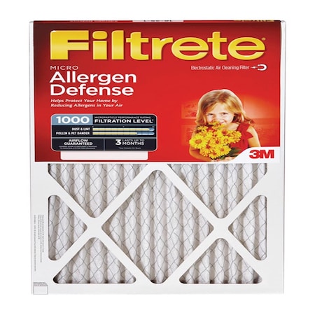 3M 15x20x1 Micro Allergen Defense Pleated Air Filter, MERV 11 9806-6 | Zoro