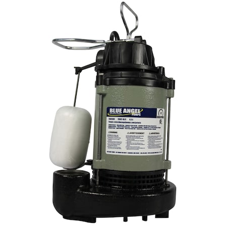 Blue Angel Pump Wayne Blue Angel 1/2 HP 5220 gph Cast Iron Vertical ...