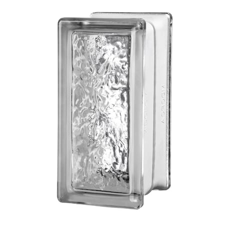 Seves 8 in. H X 4 in. W X 3 in. D Ice Glass Block 123209 | Zoro