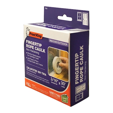 Frost King Caulk Rope, 30 ft, Gray P14H | Zoro