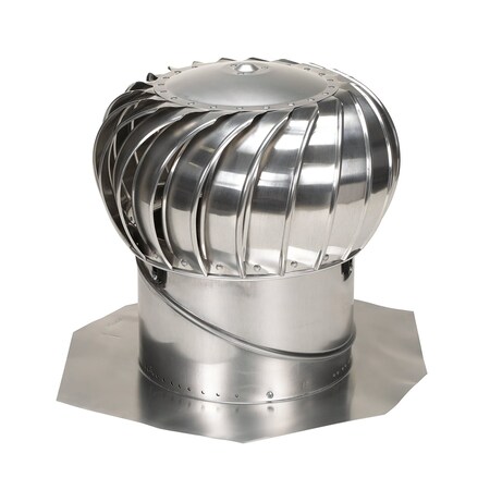 Air Vent Air Vent Air Hawk 21.3 in. H X 14 in. D Mill Aluminum Turbine ...
