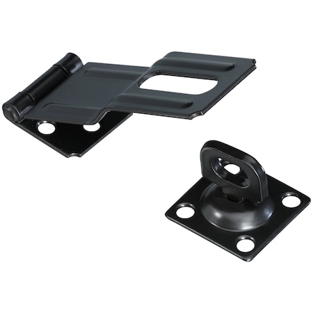 National Hardware Aluminum/Steel 4-1/2 in. L Swivel Staple Safety Hasp ...