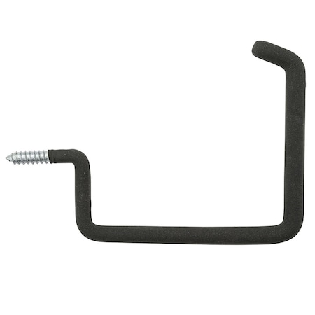 National Hardware 9.38 in. L Vinyl Coated Black Steel Large Storage ...