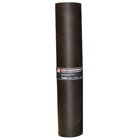 Grip-Rite 3 ft W X 144 ft L Asphalt Smooth Saturated Organic Felt Paper ...