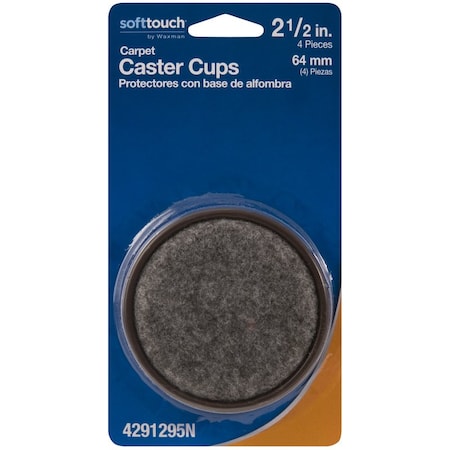 Soft Touch CASTER CUP ROUND 2-1/2"" 4291295N | Zoro