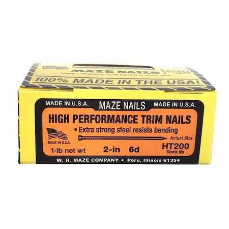 Maze Nails Maze Nails 2 in. Trim Heat Treated Carbon Steel Nail Small ...
