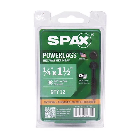 Spax SPAX PowerLags 1/4 in. X 1-1/2 in. L Washer High Corrosion ...
