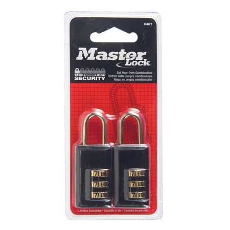 Master Lock PADLOCK LUGG COMB3/4"CD2 646T | Zoro