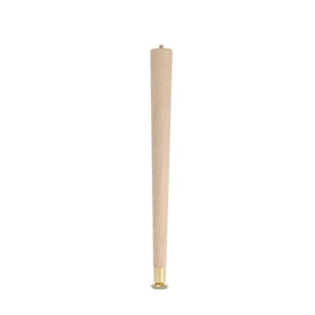 Waddell 5-1/2 in. H Round Tapered Wood Table Leg 2506 | Zoro