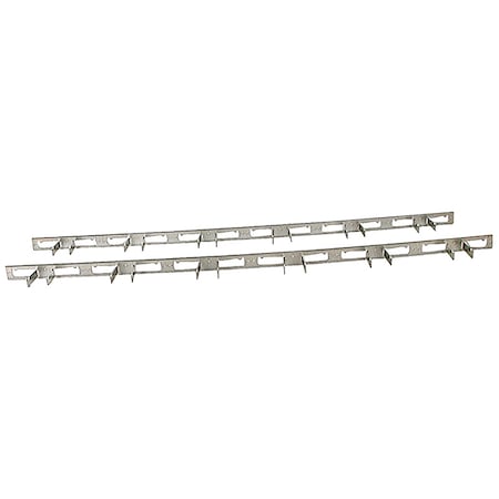 Crawford Crawford Zinc-Plated Silver Steel Hook Rack 1 pk TH96 | Zoro