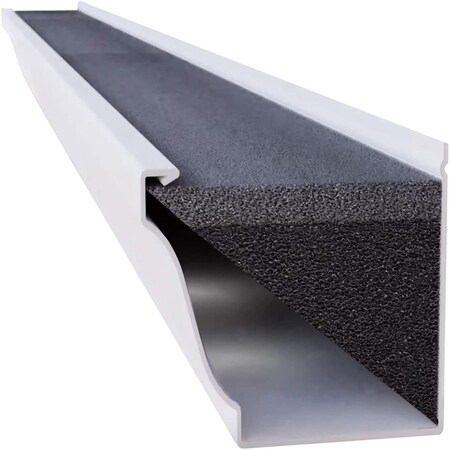 Gutter Stuff GutterFoam 5 in. W X 48 in. L Black Polyester Foam Gutter ...