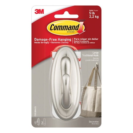 Scotch 3M Command Large Plastic Designer Hooks 4.06 in. L 1 pk 17053BN ...