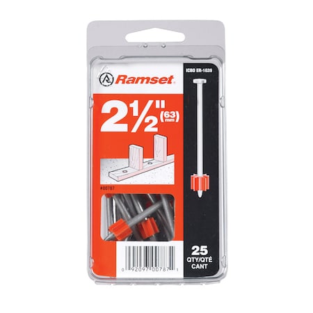 Ramset Ramset 0.3 in. D X 2-1/2 in. L Steel Hollow Head Anchor Bolts 25 ...