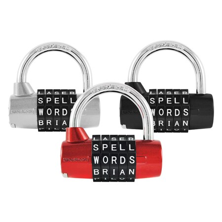 Wordlock Word Padlock 5-Dial PL-001-A1 | Zoro
