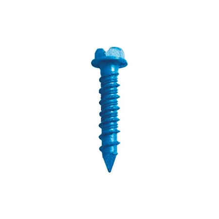 Itw Tapcon Concrete Screw, 1/4" Dia., Hex, 1-3/4" L, Steel 75 PK 24320 ...