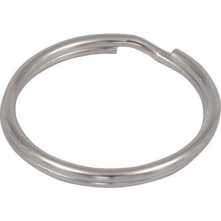 Hillman HILLMAN 1 in. D Tempered Steel Silver Split Rings/Cable Rings ...