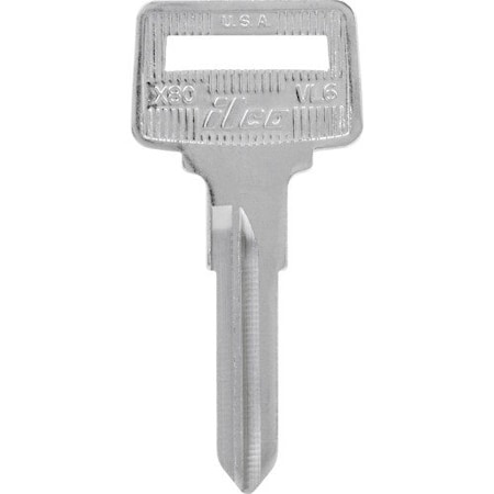 Hillman Traditional Key Automotive Key Blank VL6 Double For Volvo, PK10 ...